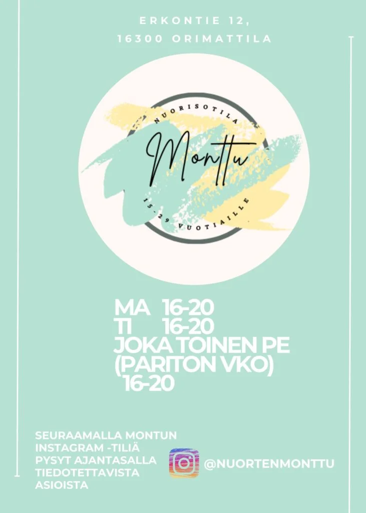 Lähellä.fi | Nuorten Monttu 12-18 vuotiaille ja 15 - 29 -vuotiaille