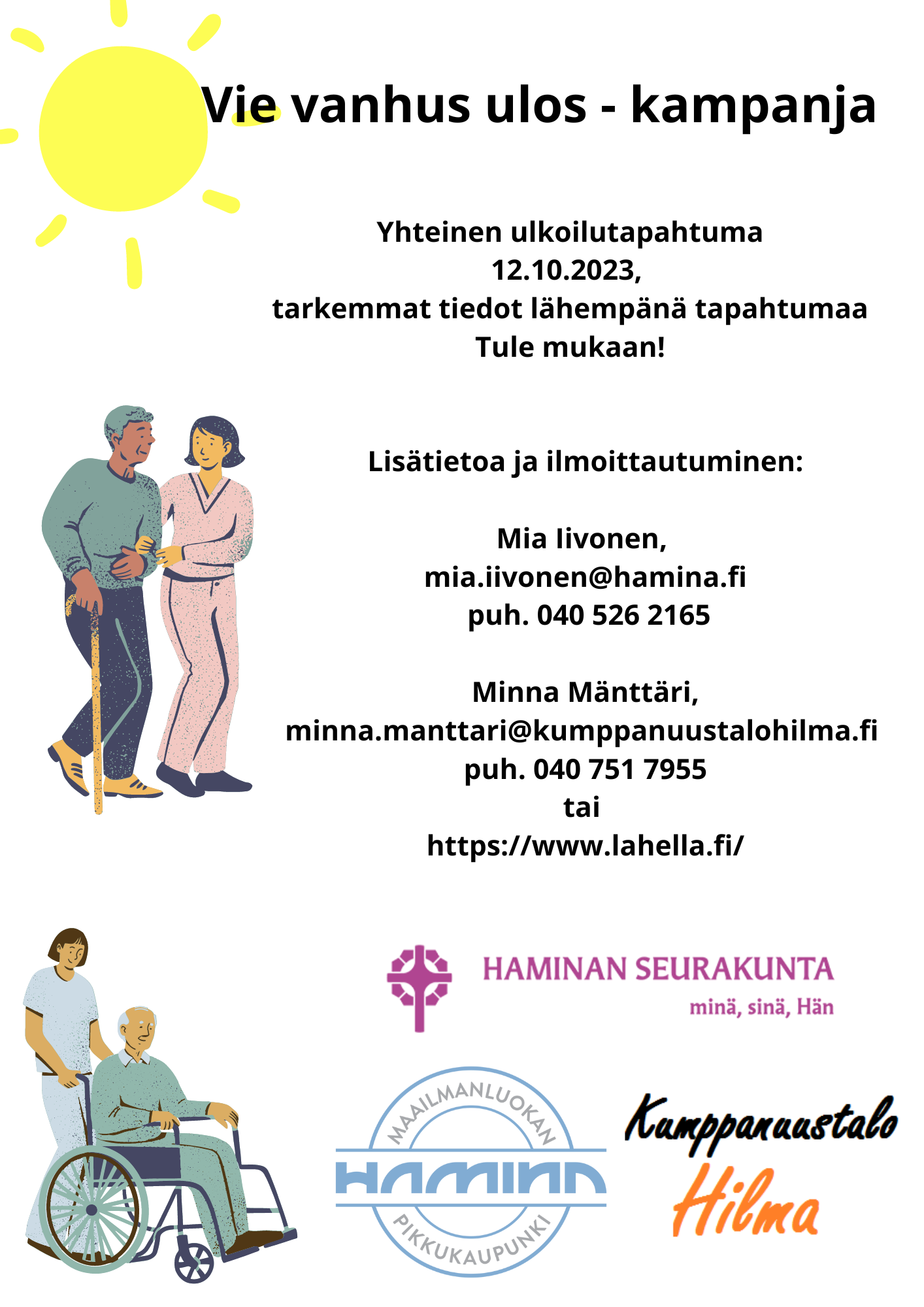 Lähellä.fi | Vie vanhus ulos - tule vapaaehtoiseksi!