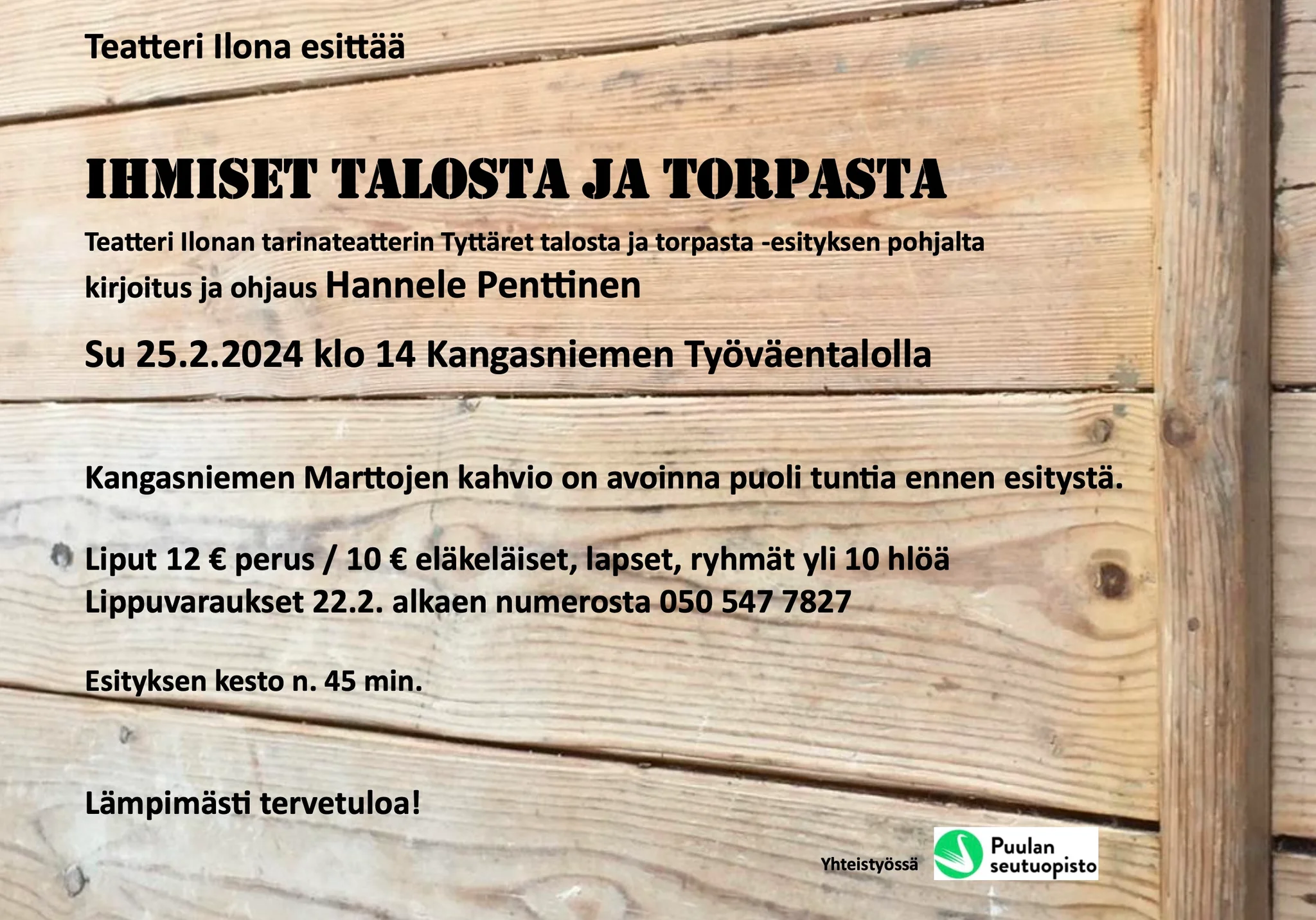 Lähellä.fi | Ihmiset talosta ja torpasta -esitys