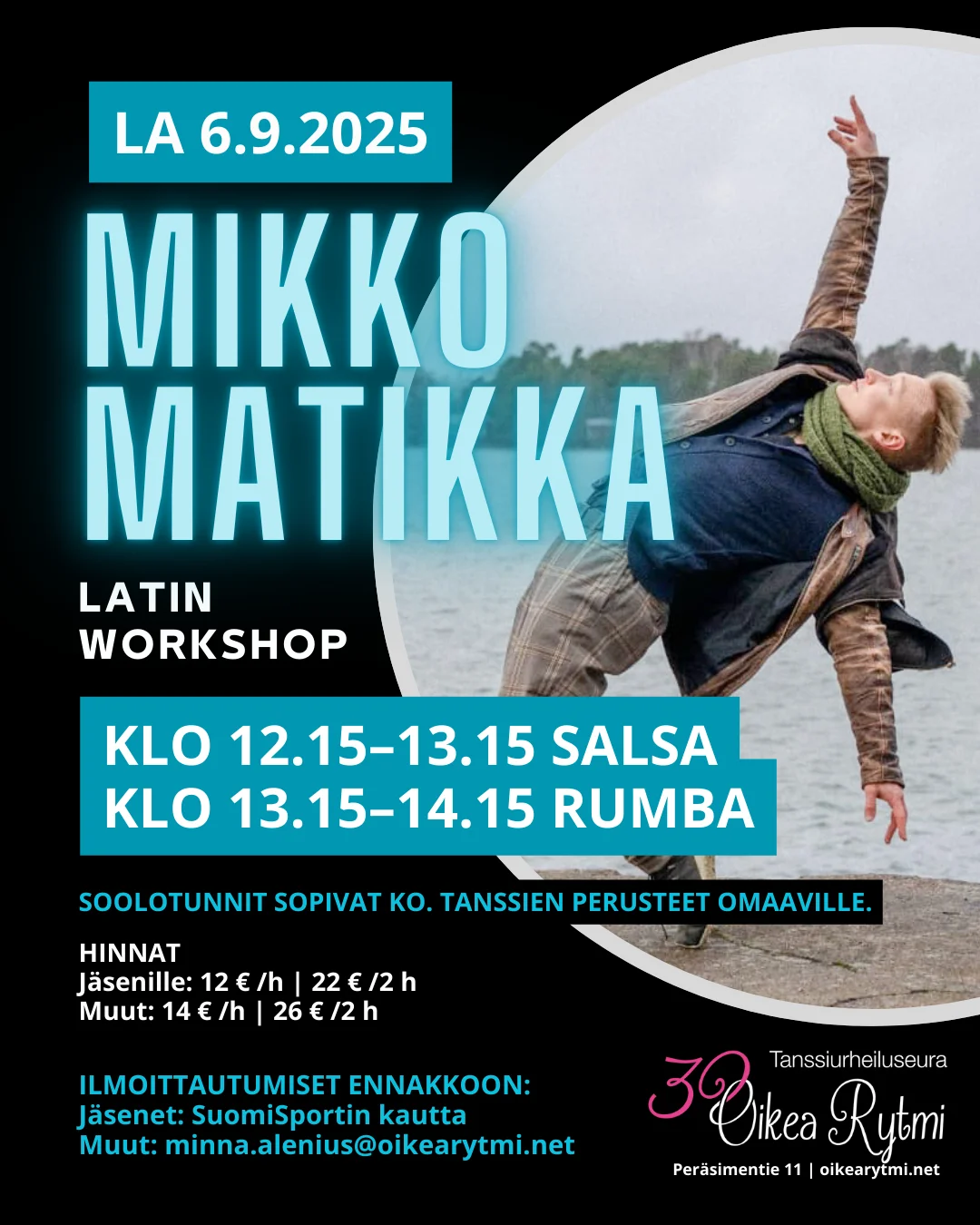 Lähellä.fi | Mikko Matikka - LATIN WORKSHOP: salsa ja rumba